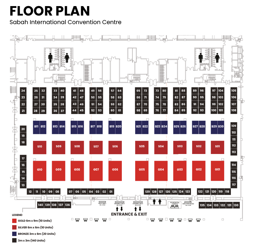 Exhibition Layout - CAFEO 42, Malaysia